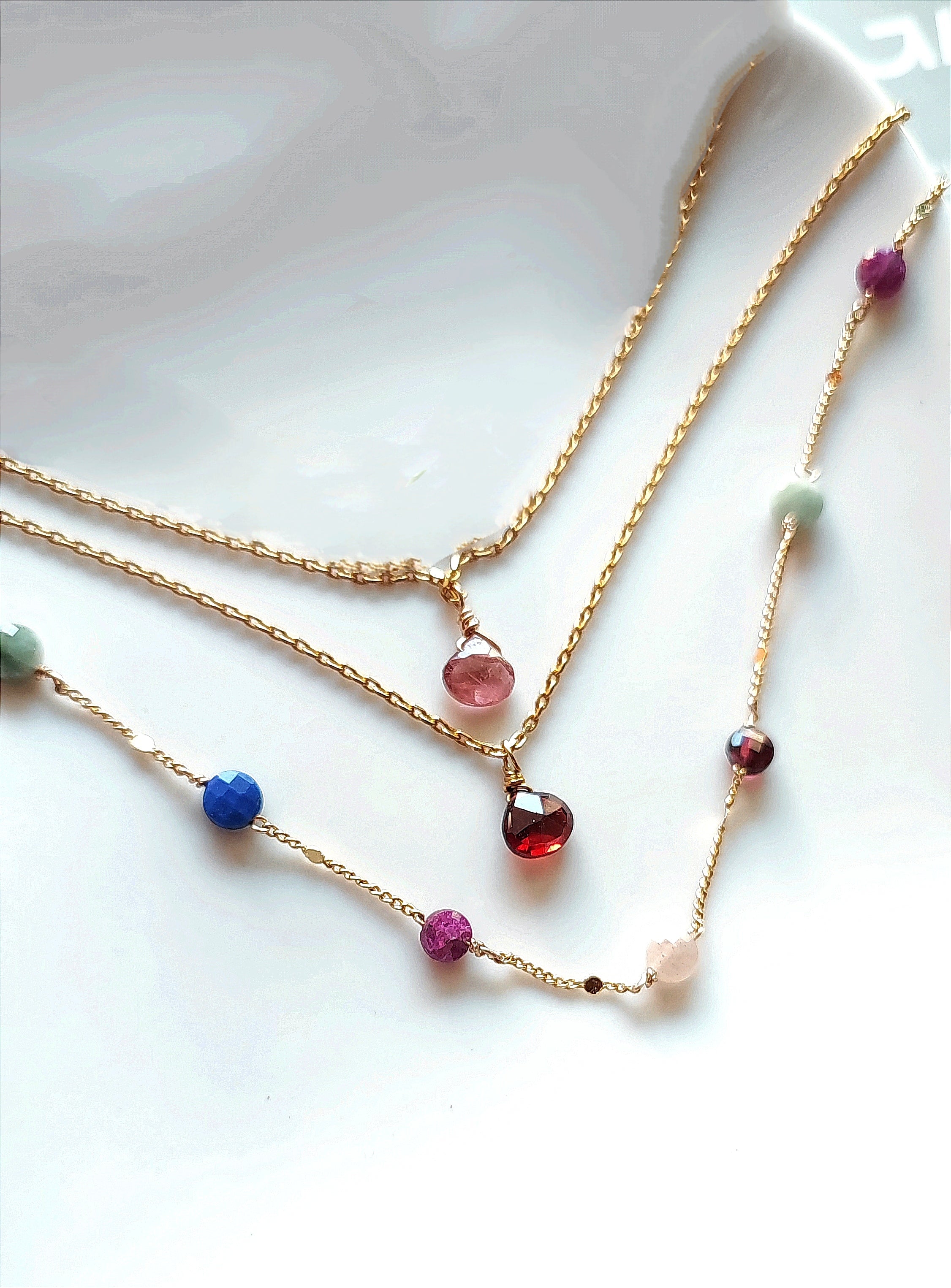 Collier Clara mini-pierres – O PLUM - Bijoux Légers